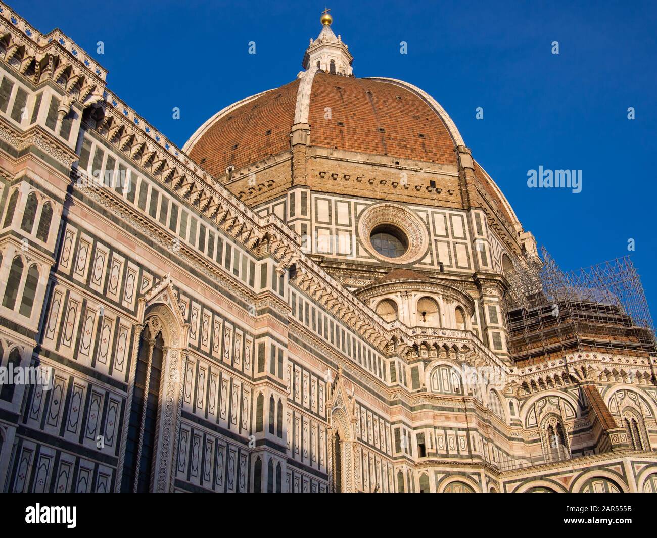 The Florence Cathedral or Duomo di Firenze in Florence, Italy. It is ...