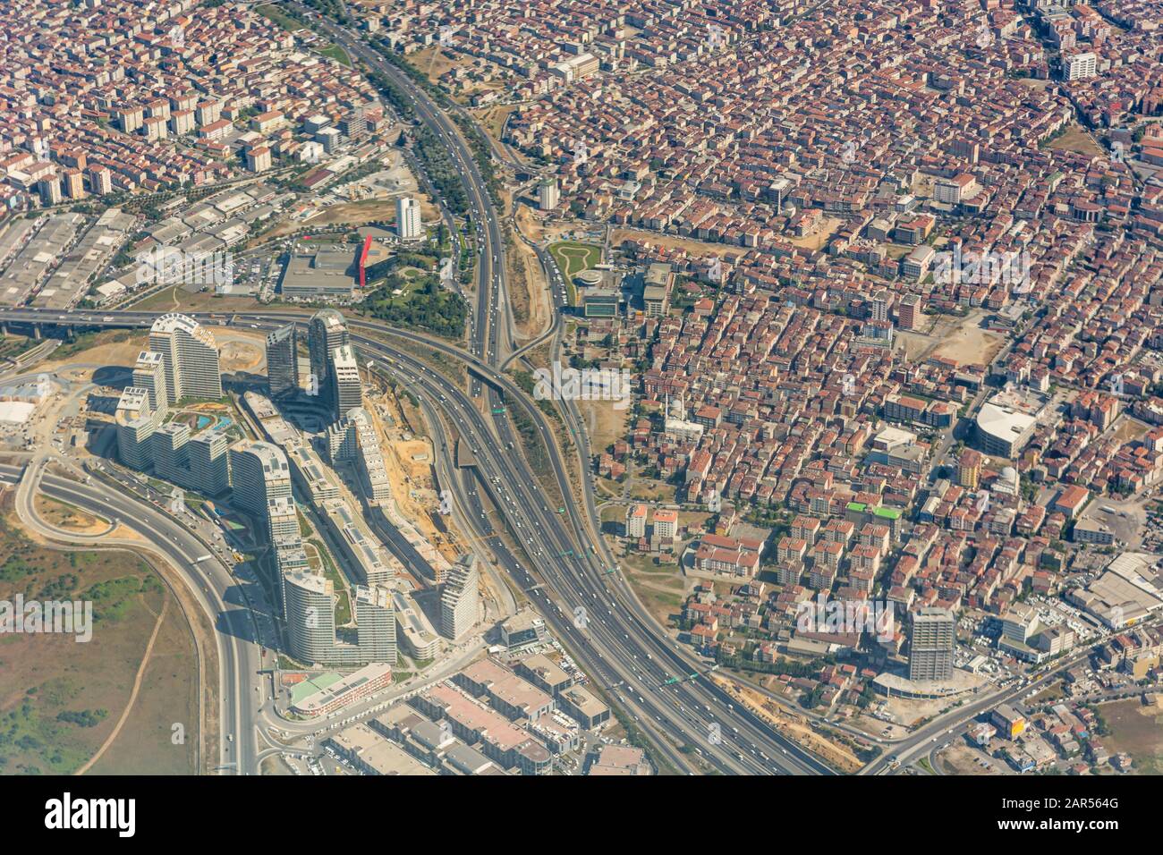 Aerial view of busy old city of Istanbul, Turkey Stock Photo - Alamy