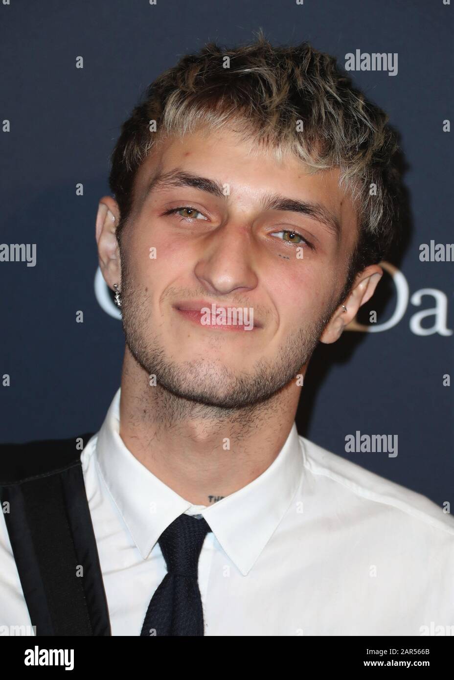 BEVERLY HILLS, LOS ANGELES, CALIFORNIA, USA - JANUARY 25: Anwar Hadid ...