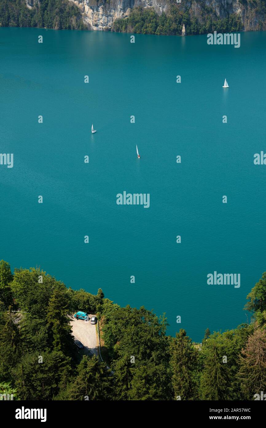 Brunnen switzerland aerial hi-res stock photography and images - Alamy