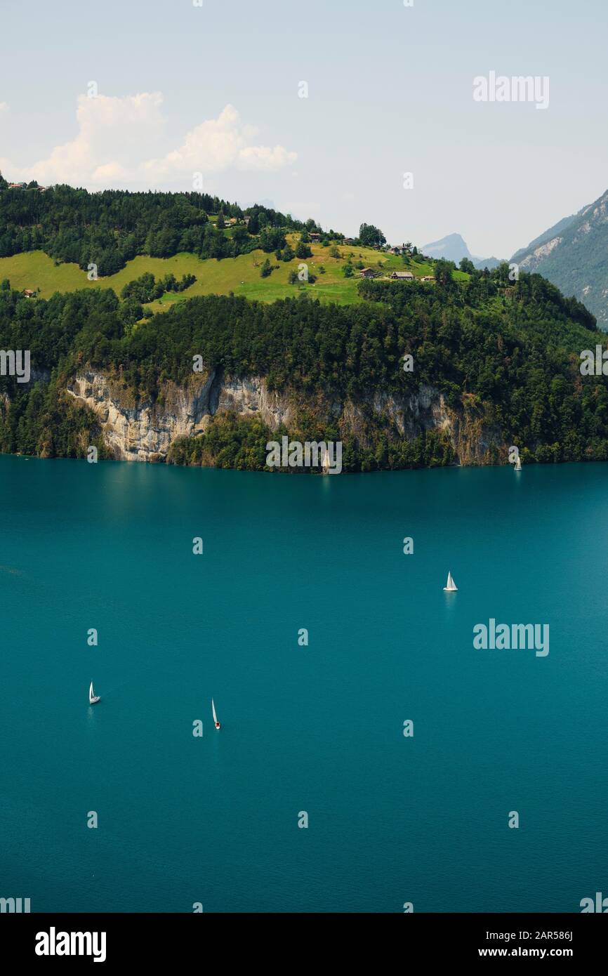 Brunnen switzerland aerial hi-res stock photography and images - Alamy