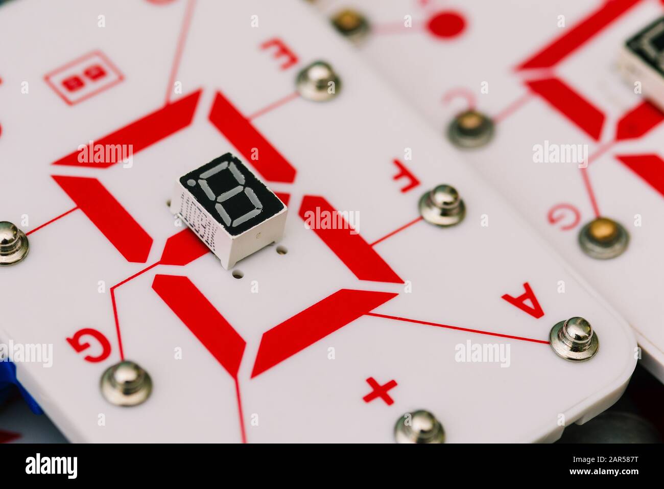 Seven-segment indicator. Display device for digital information ...