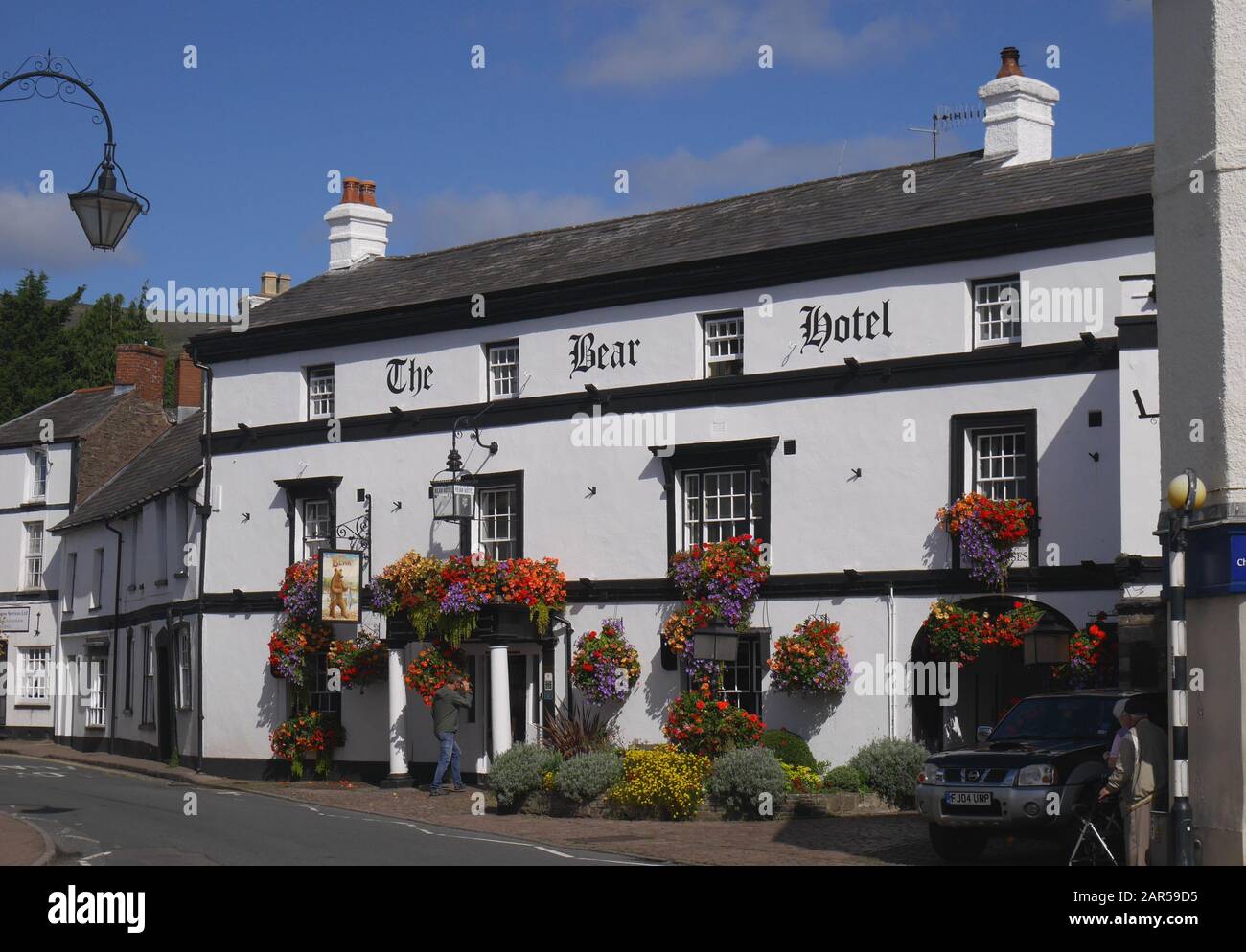 The Bear Hotel, Crickhowell, Brecon Beacons National Park, Powys, Wales ...