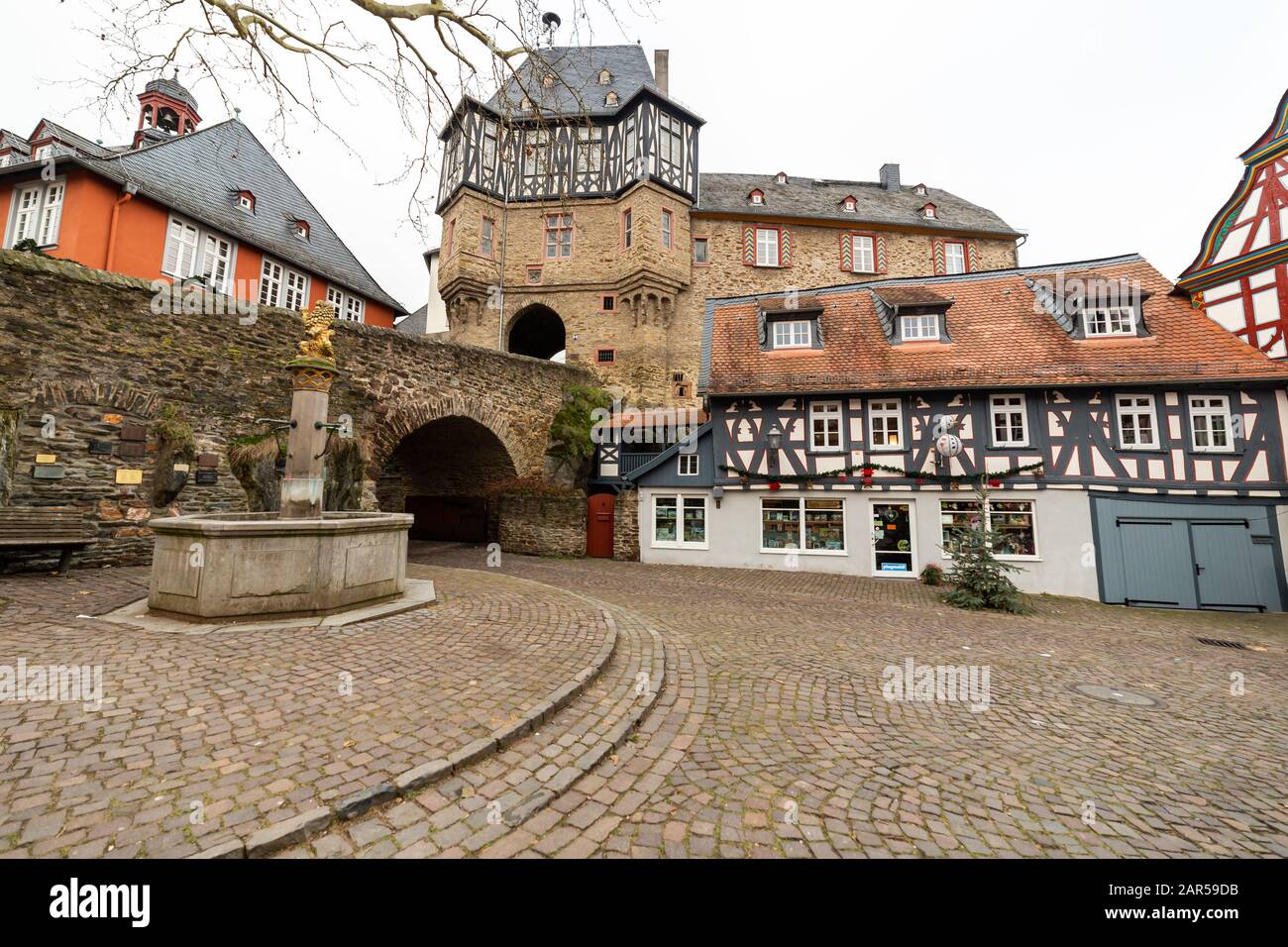 The ancient town of Idstein in germany Stock Photo - Alamy