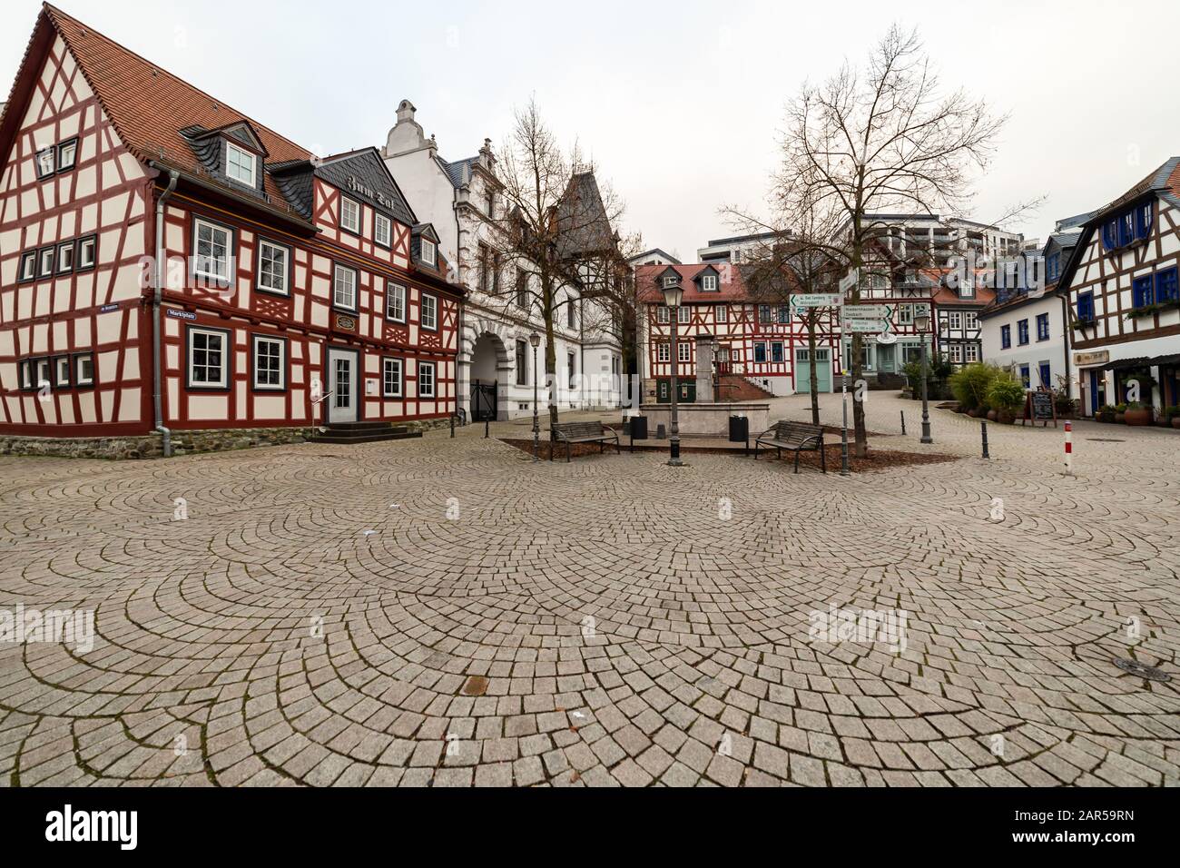 The ancient town of Idstein in germany Stock Photo - Alamy