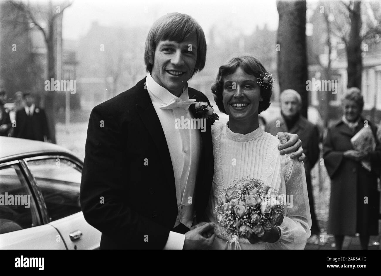 Marriage athlete Eltjo Schutter with Margot Zwolsman Date: November 3 ...