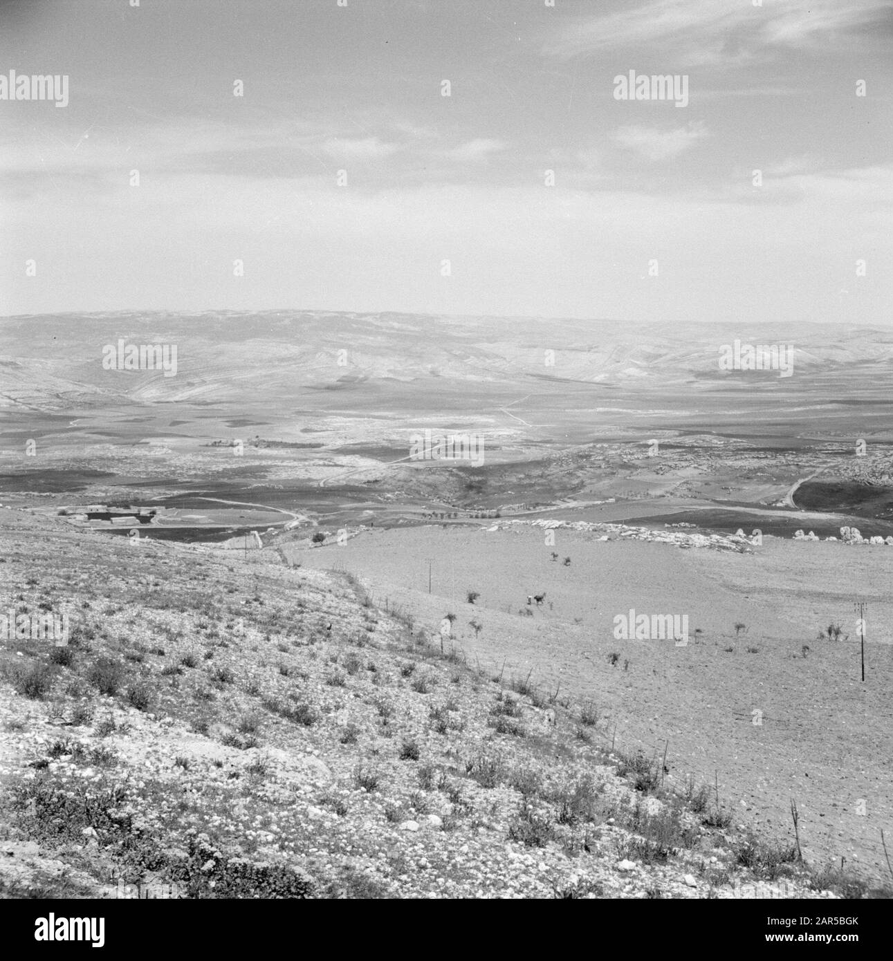 Middle East 1950-1955: Jordan Near Jericho. View of Jabbok Annotation ...
