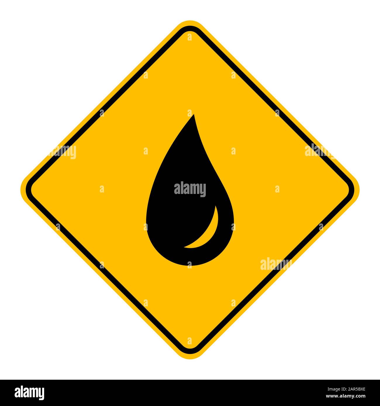 Water drop and road sign Stock Photo - Alamy