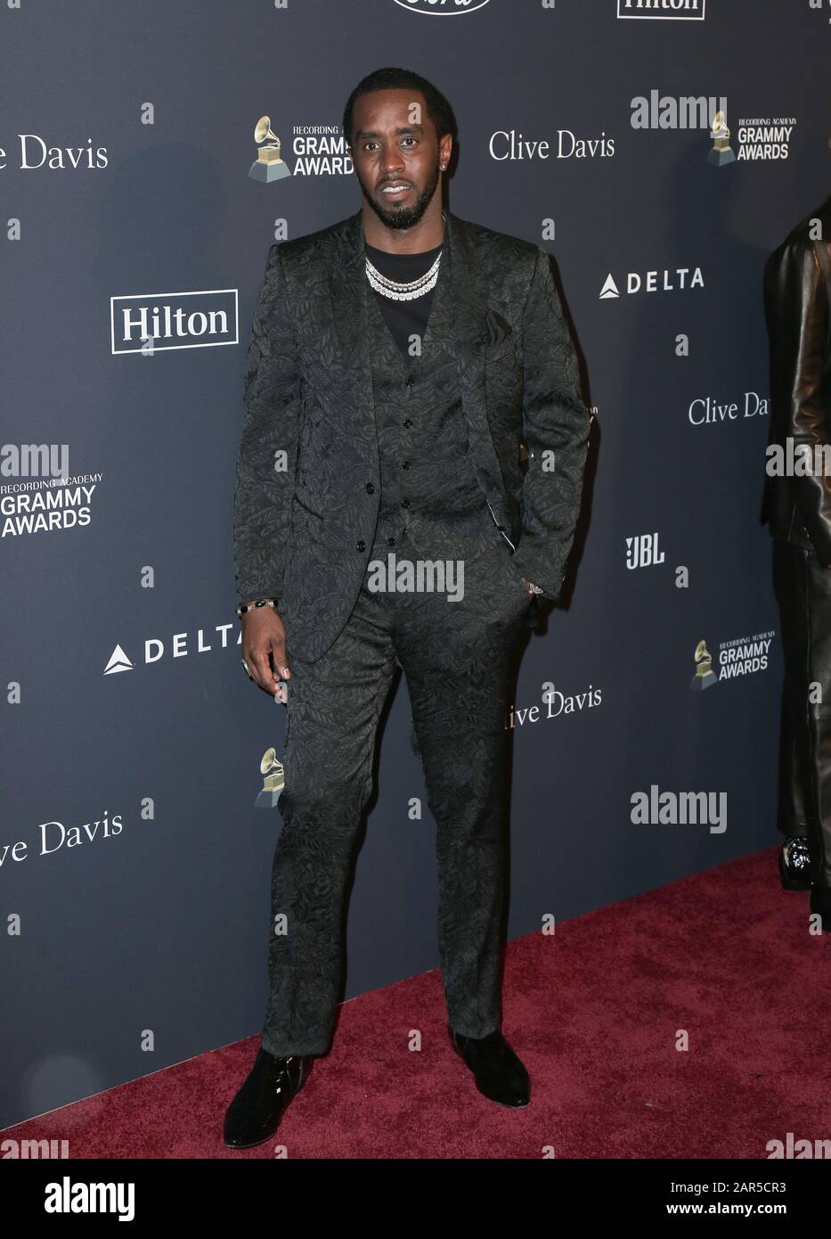 Sean "Diddy" Combs walking the red carpet at the Clive Davis' 2020 Pre ...