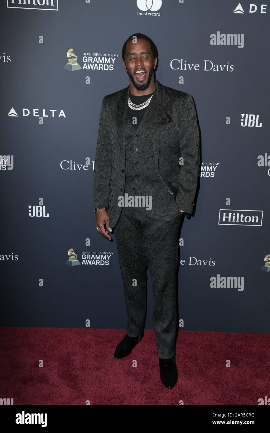 Sean diddy combs clive davis hi-res stock photography and images - Alamy