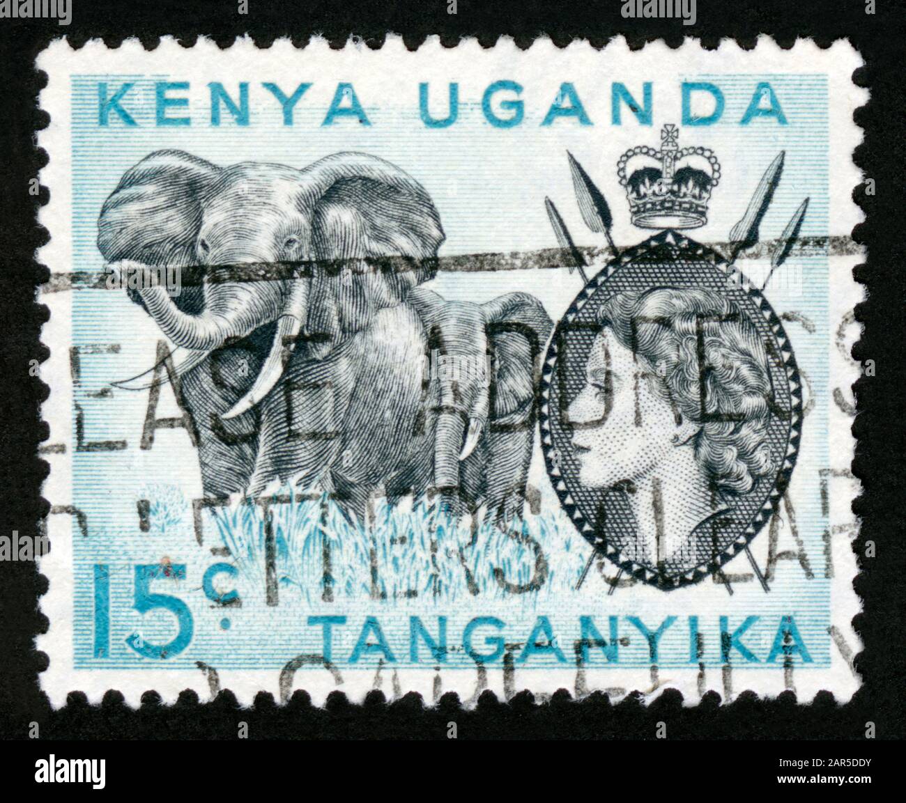 Kenya Uganda Tanganyika Postage Stamp High Resolution Stock Photography ...