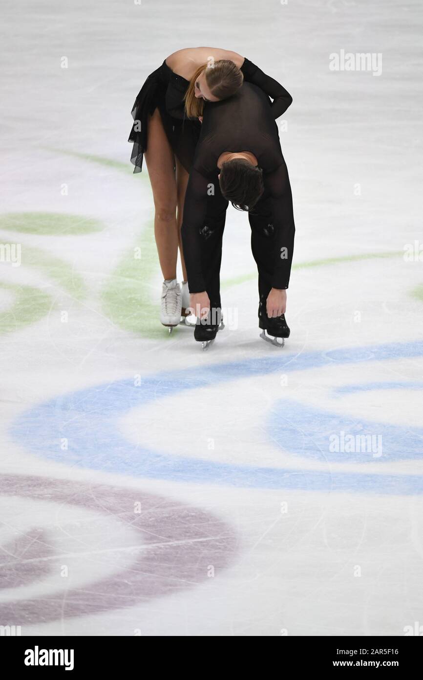 Alexandra STEPANOVA & Ivan BUKIN from Russia, during Dance Free, in Ice ...