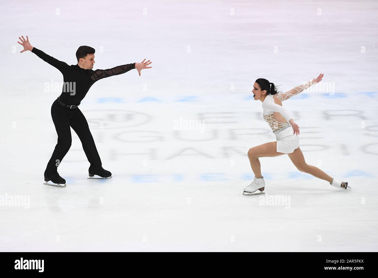 Charlene GUIGNARD & Marco FABBRI from Italy, during Dance Free, in Ice ...