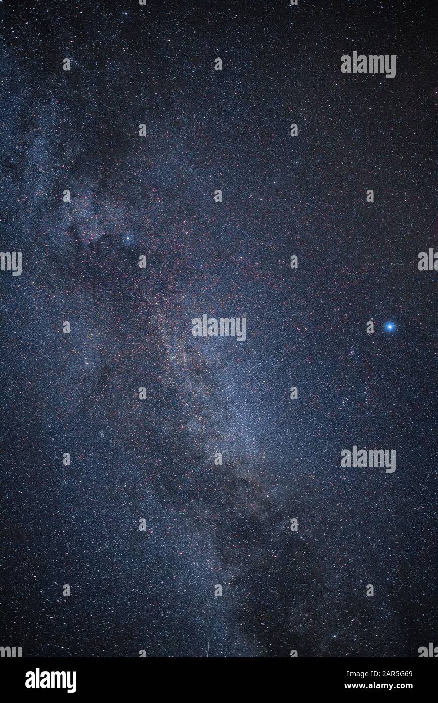 Milky Way Galaxy observed on a late summer night sky Stock Photo - Alamy