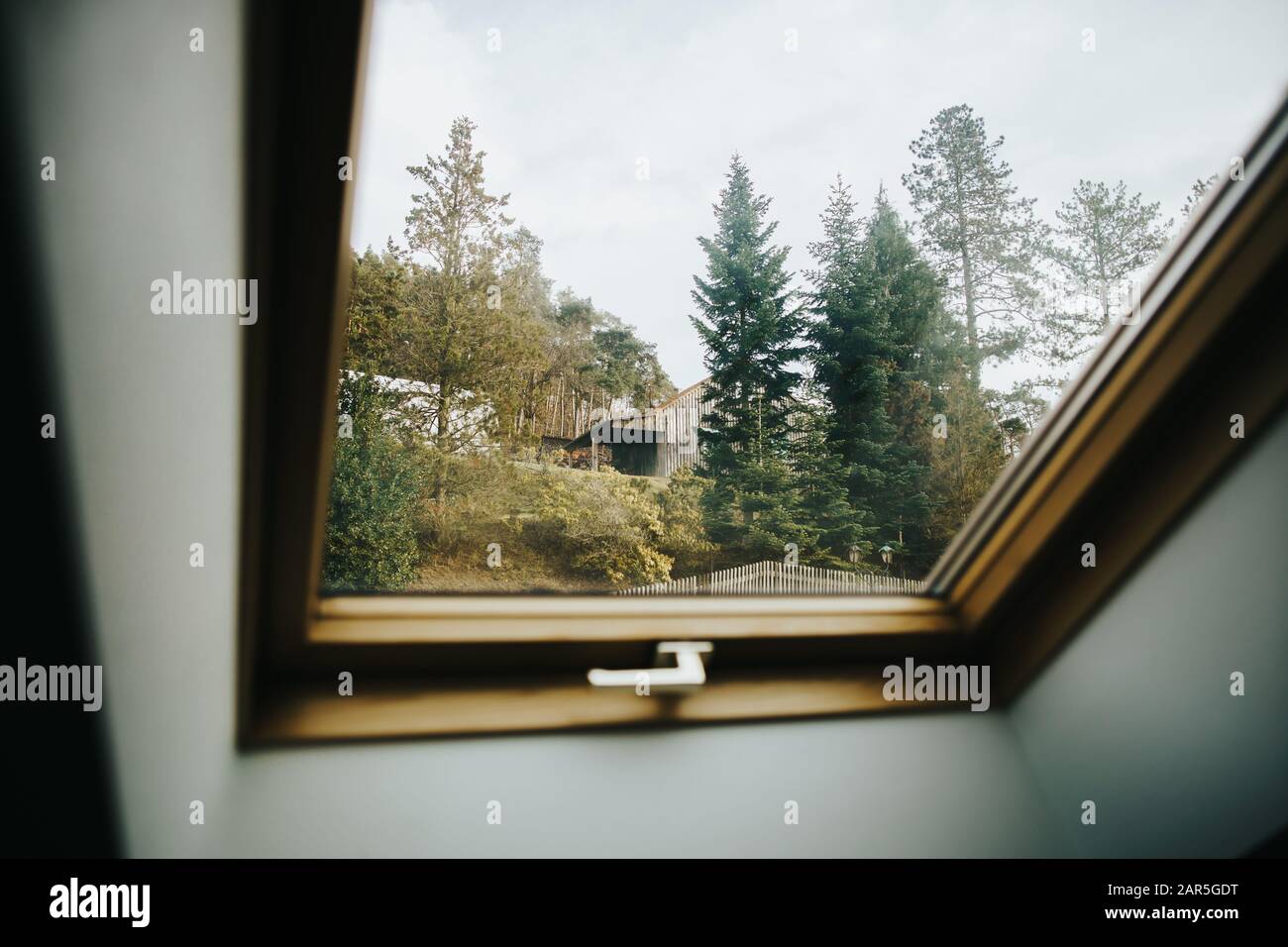 rural landscape outside window Stock Photo - Alamy