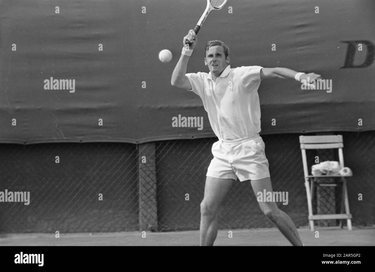 Dutch Tennis Championships 1968 Jan Hajer in action Date: 16 August ...