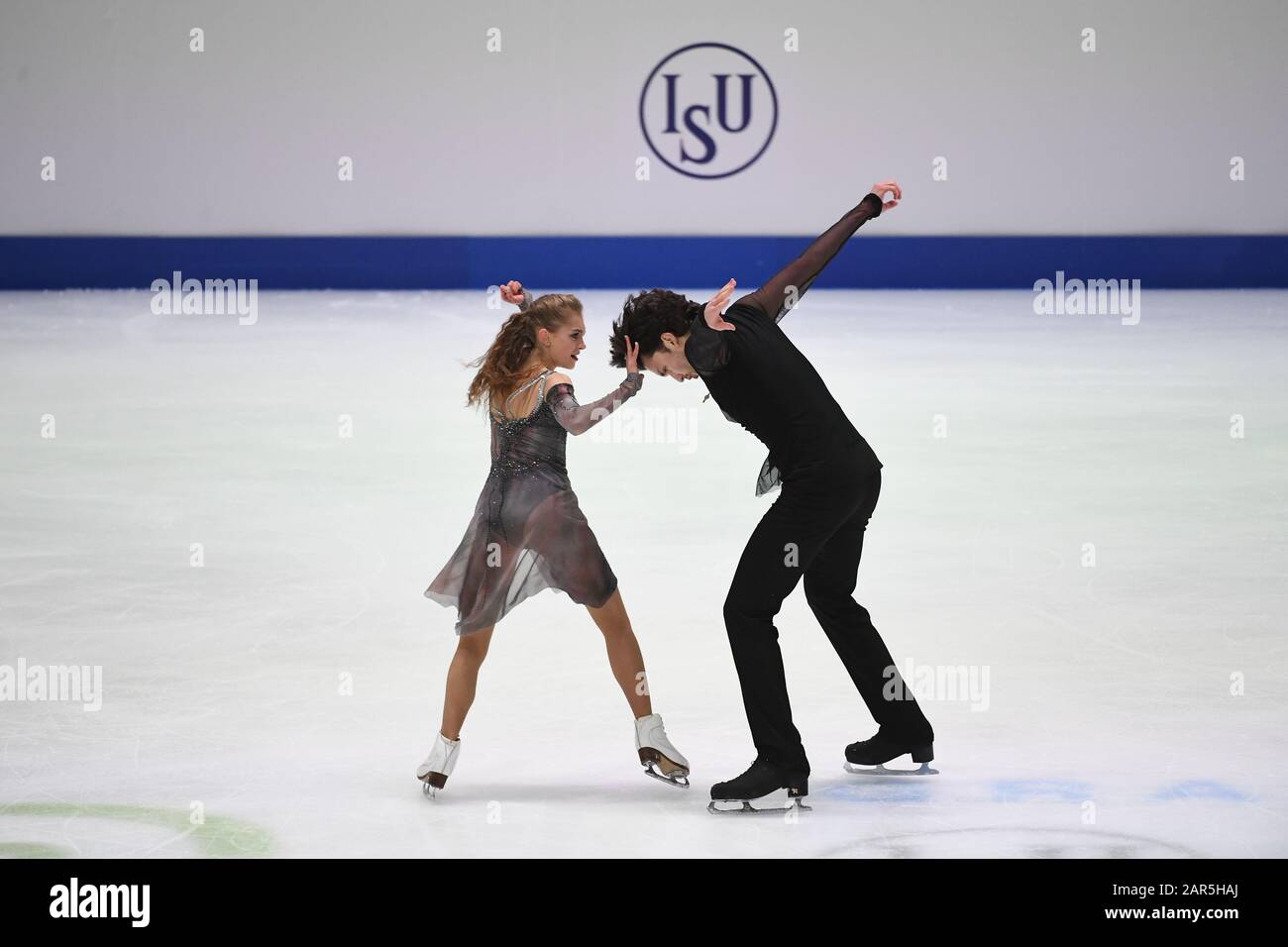 Maria KAZAKOVA & Georgy REVIYA from Georgia, during Dance Free, in Ice ...