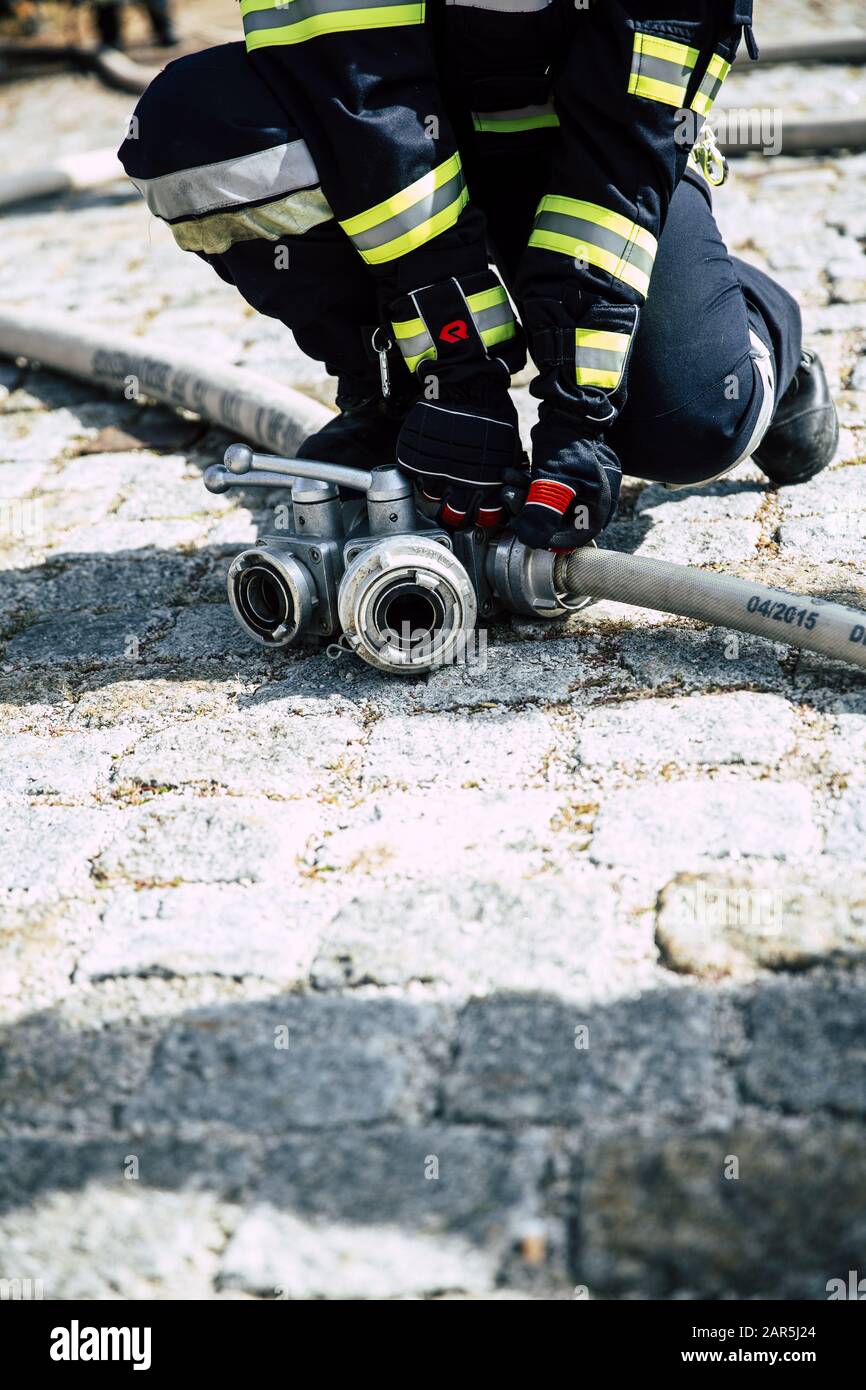 Fire suppression team hi-res stock photography and images - Alamy