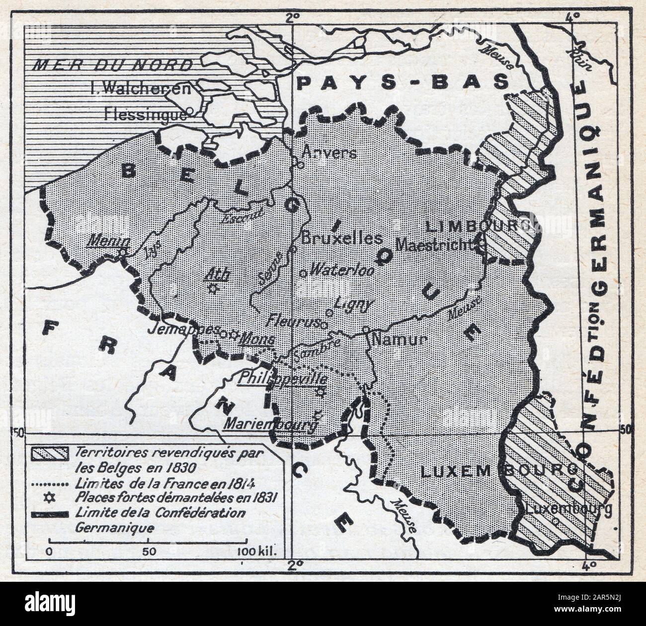 Carte belge hi-res stock photography and images - Alamy
