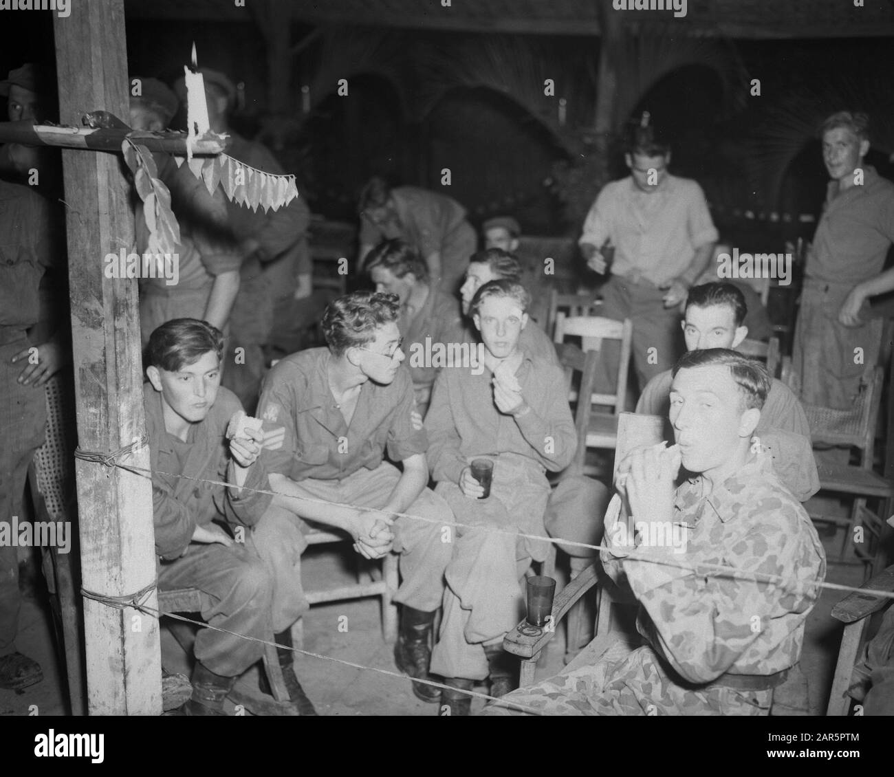 Christmas mood in the mess Date: 25 December 1946 Location: Indonesia ...