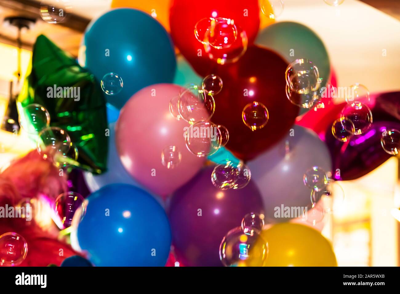 Flying soap bubbles hi-res stock photography and images - Alamy