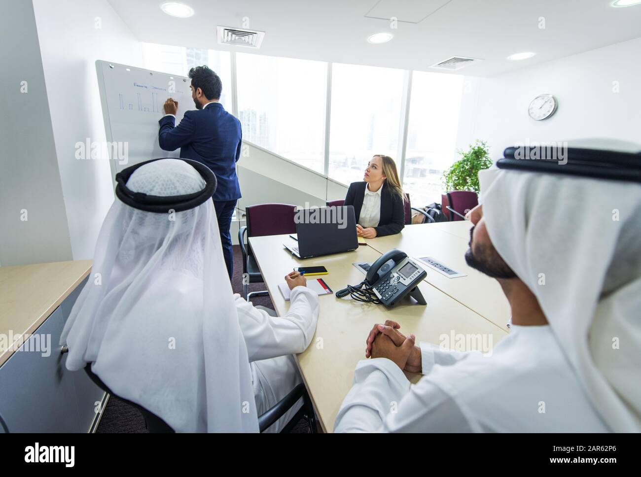 Multiracial group of business people having a meeting in a office ...
