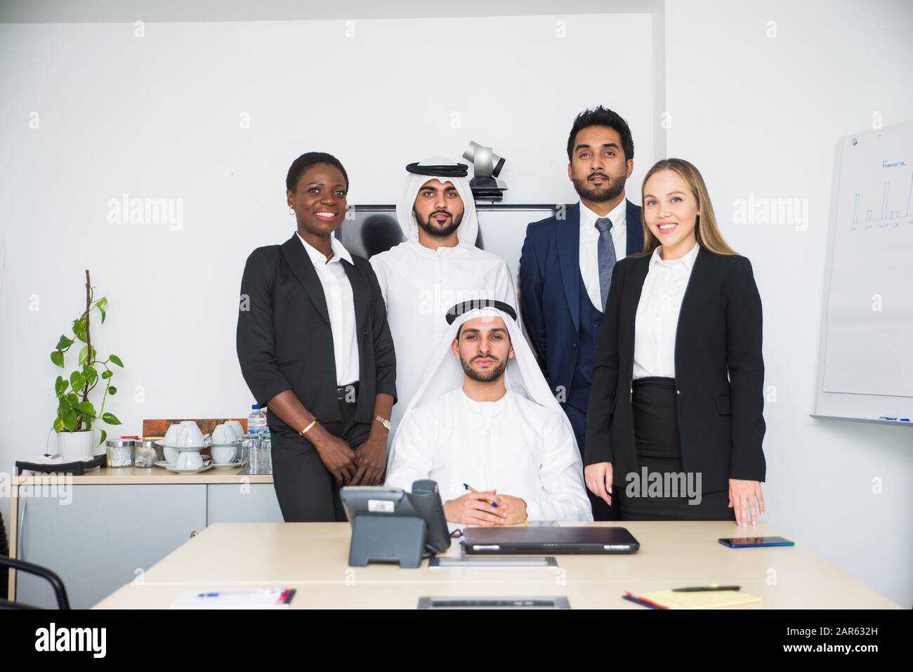 Multiracial group of business people having a meeting in a office ...