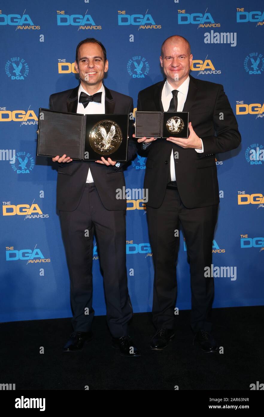 LOS ANGELES, CA - JANUARY 25: Jason Cohen, Daniel Shultz, at the 72nd Annual DGA Awards - Press ...