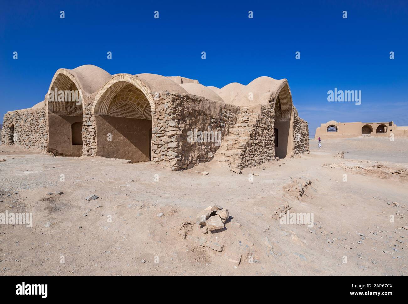 Ruins of ancient ritual buildings on area of Zoroastrian Tower of ...