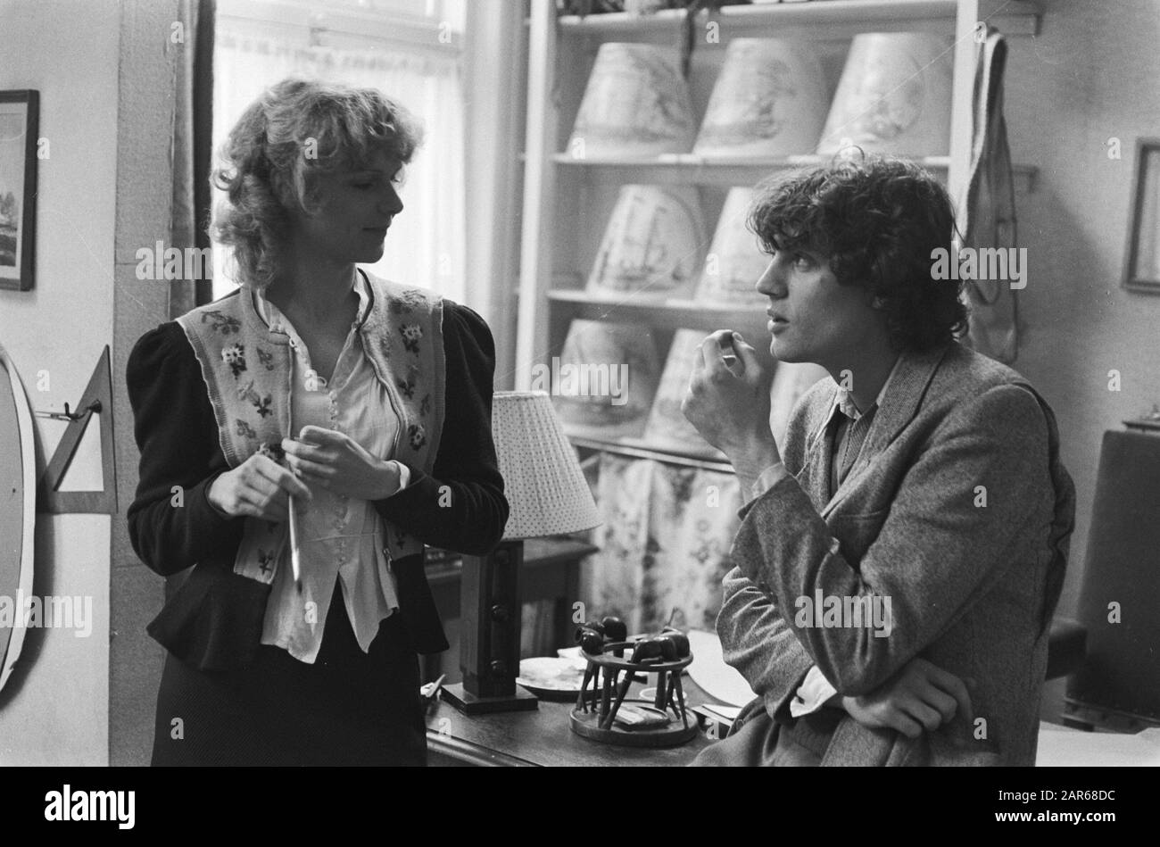 Filmset of the movie Kort Amerikaans in Leiden (The Netherlands), 13 ...