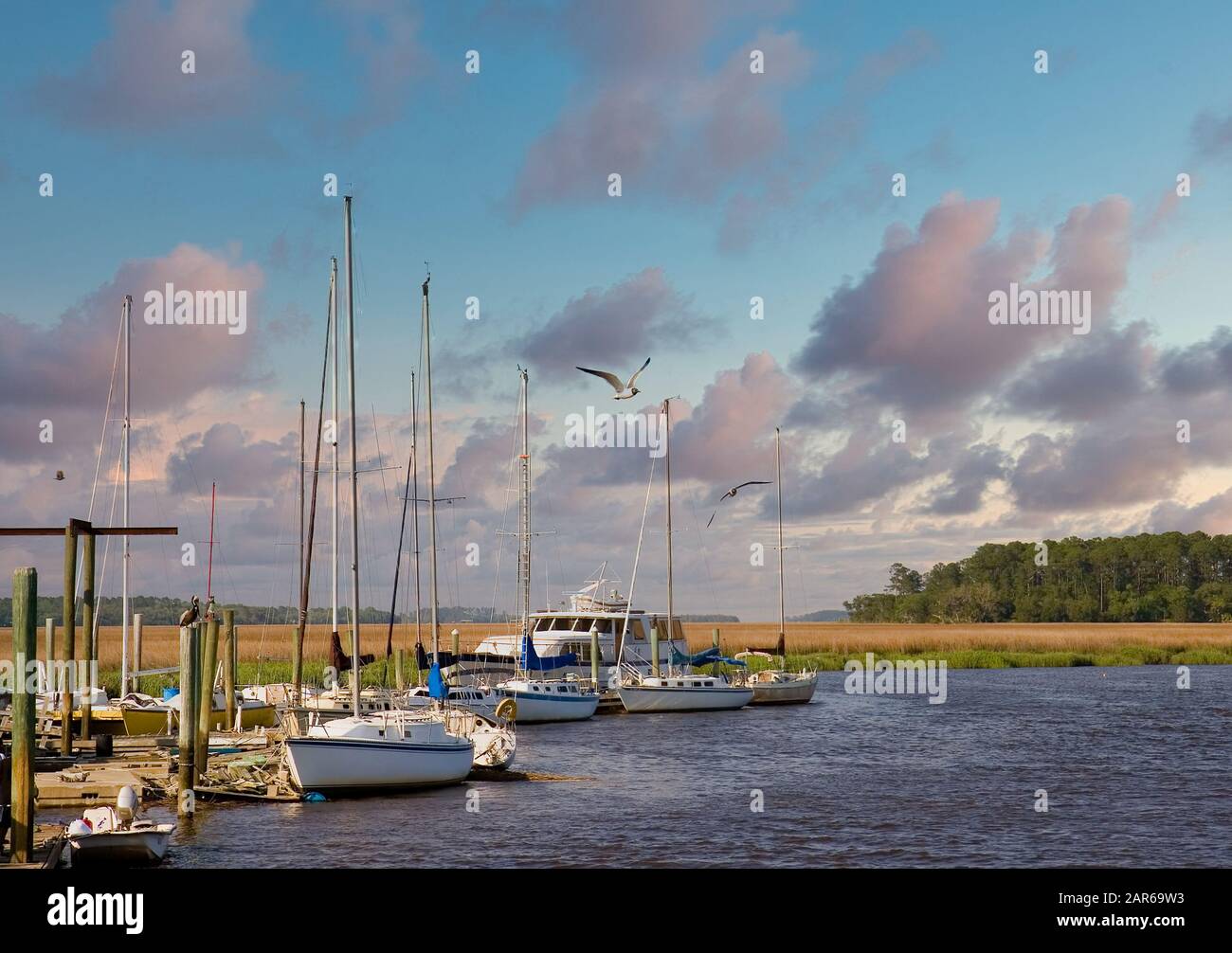 Marsh docks hi-res stock photography and images - Alamy
