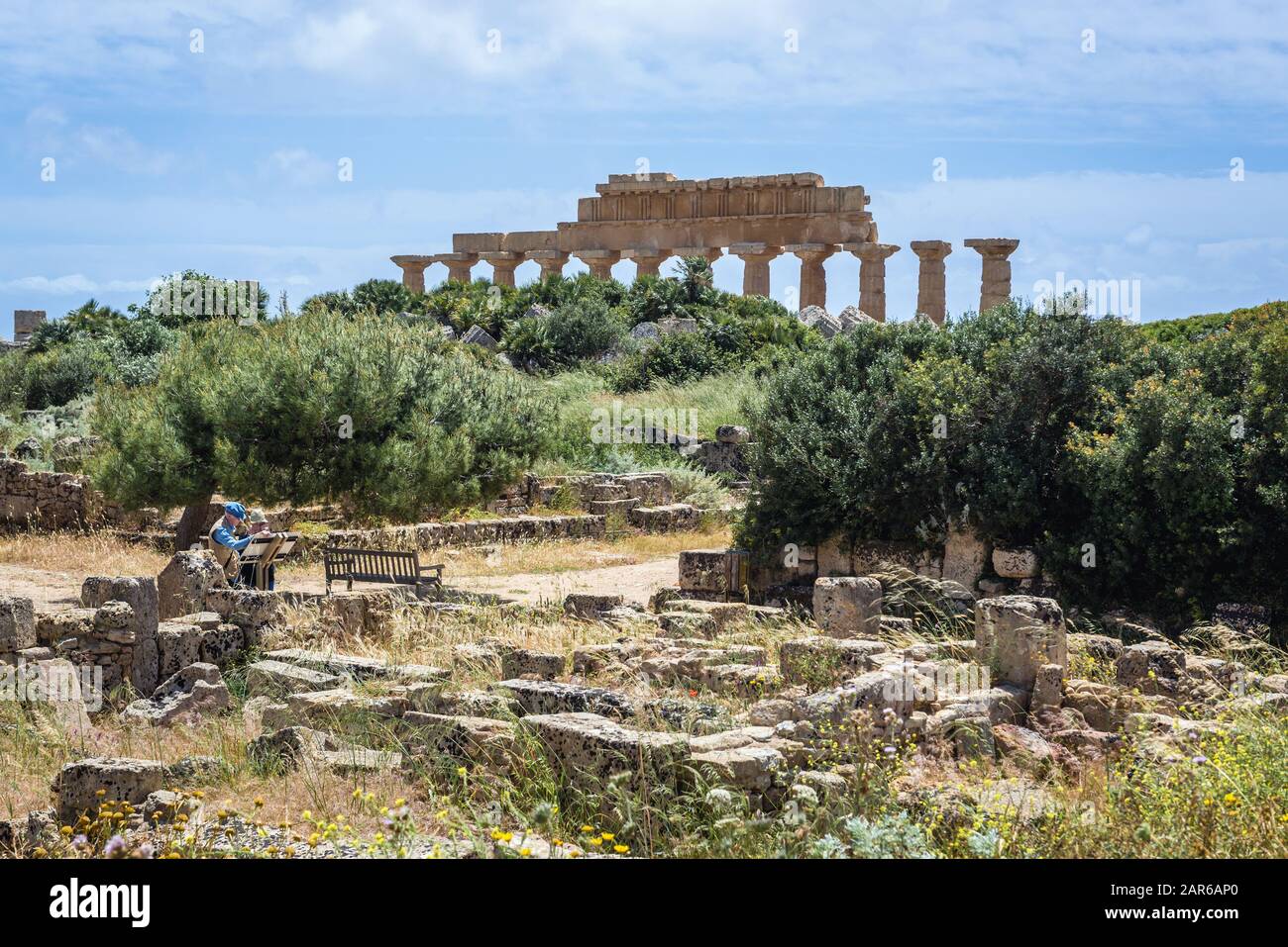 The Acropolis of Selinunte ancient Greek city on the south western ...