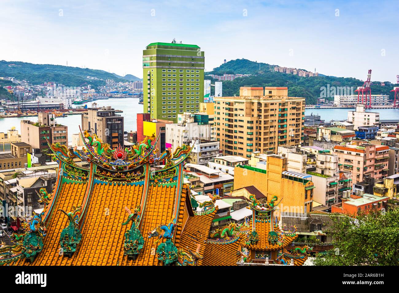 Keelung, Taiwan downtown cityscape in the afternoon Stock Photo - Alamy