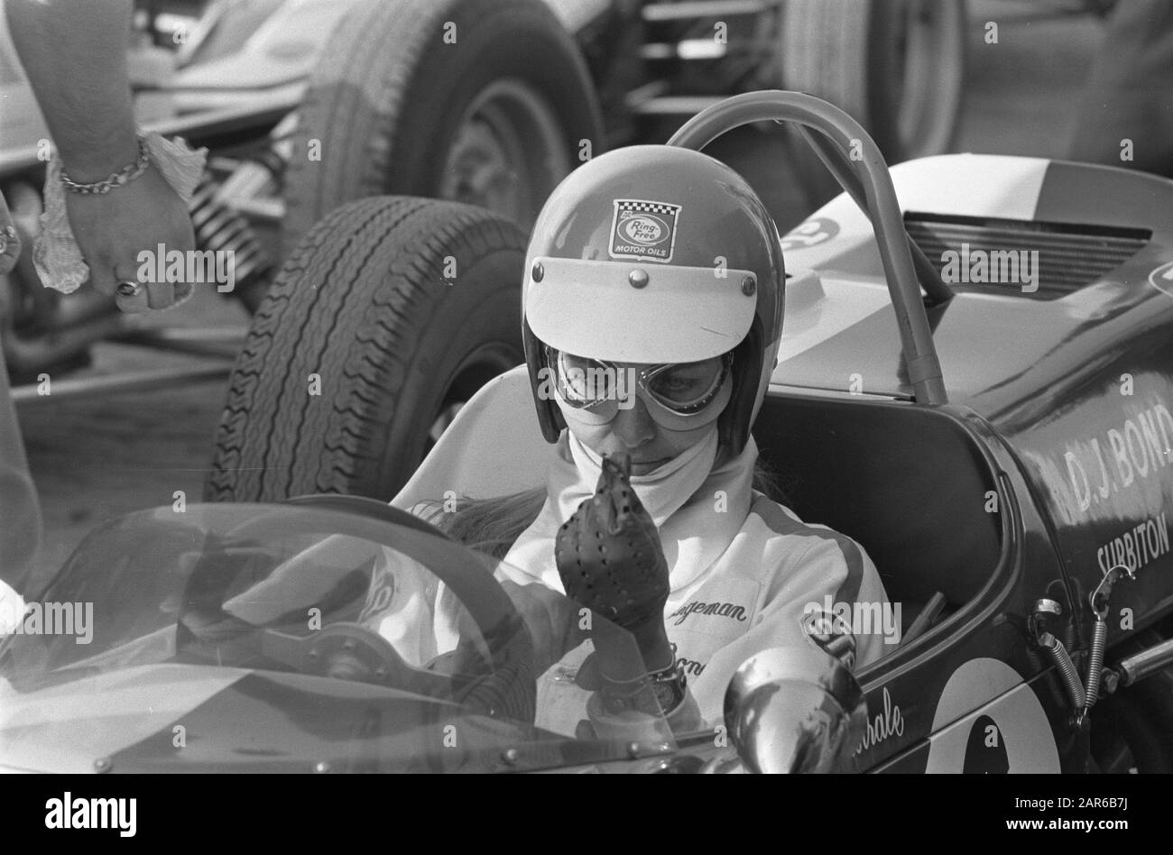 Liane Engeman at the car races at Circuit Zandvoort Stock Photo - Alamy