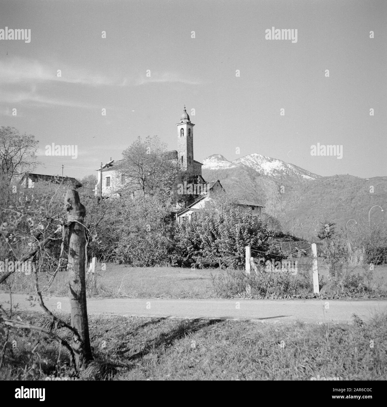 Tour along the Swiss side of Lake Maggiore Losone: View of the hill on ...