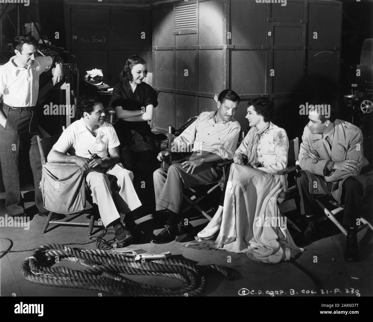 Left to right : Dialogue Director HAROLD WINSTON Director FRANK CAPRA ...