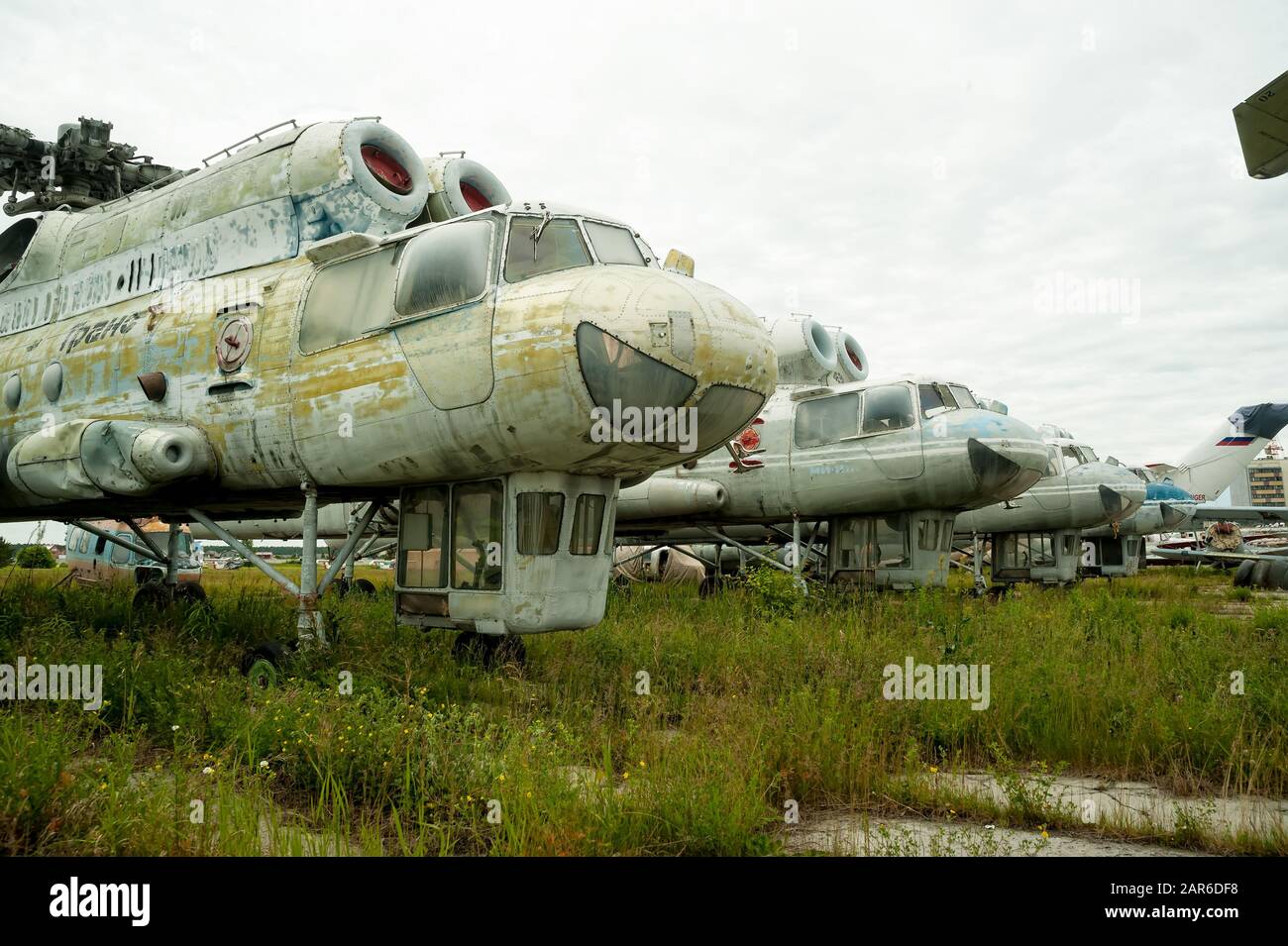 Old MI-10K helicopters Stock Photo - Alamy