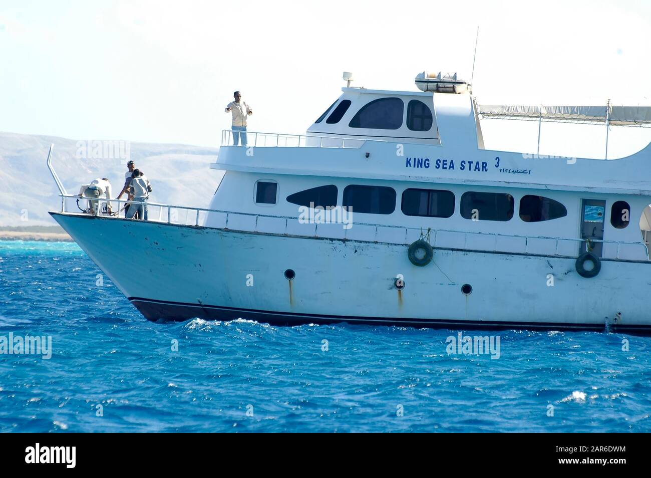 Tour by the tourist ship on Red sea, Hurghada, Egypt Stock Photo - Alamy