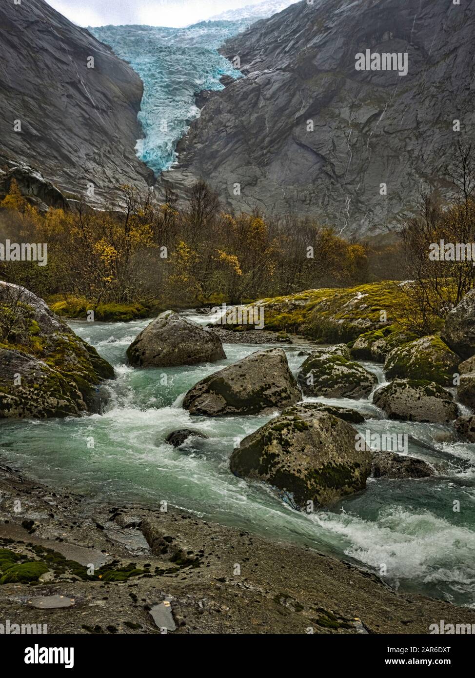 The Briksdal Glacier, Norway Stock Photo - Alamy