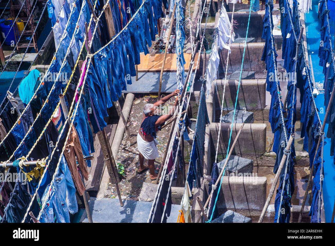 Dhobi Ghat in Mumbai India Stock Photo - Alamy