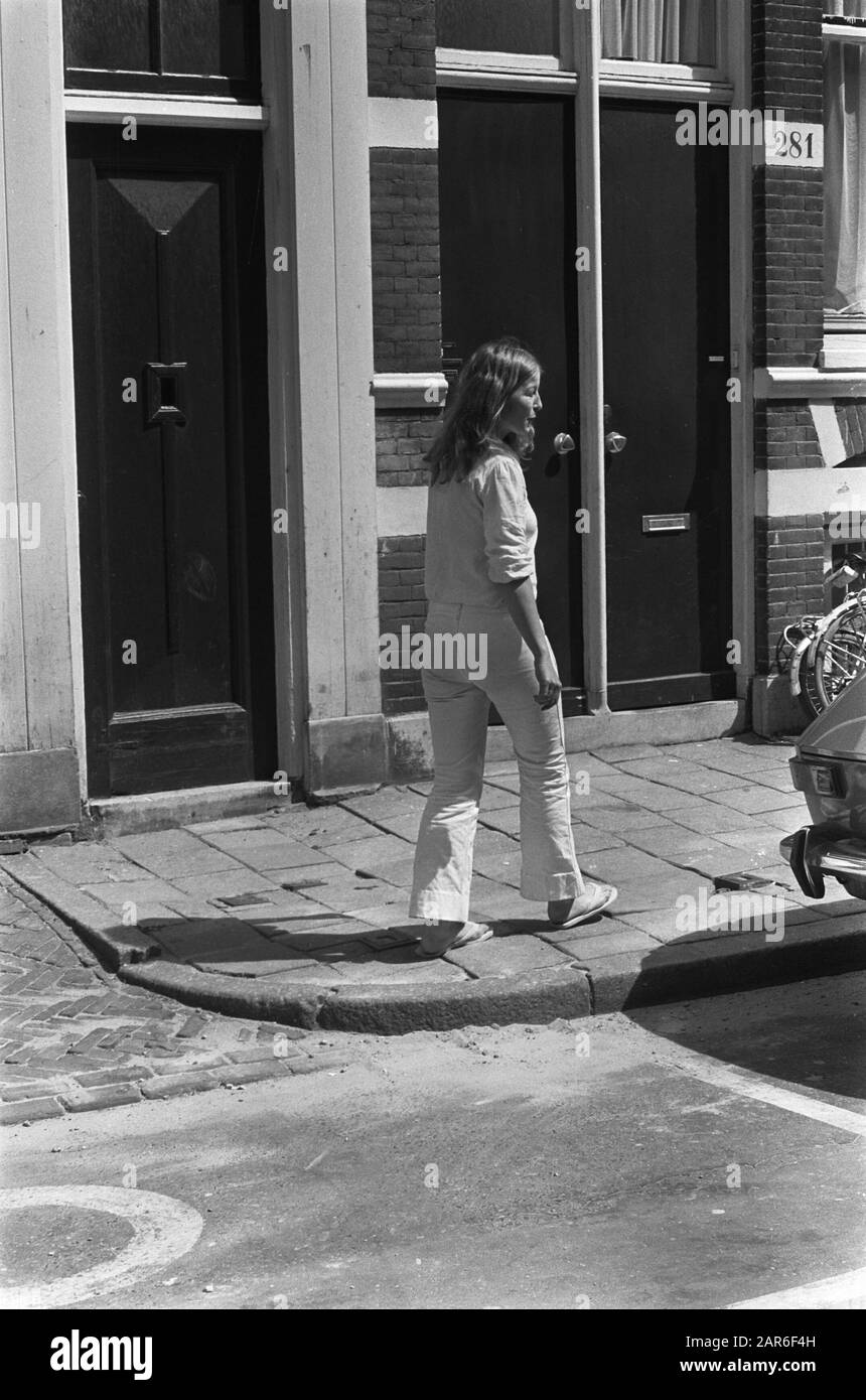 Girl in jeans Date: June 6, 1973 Stock Photo - Alamy