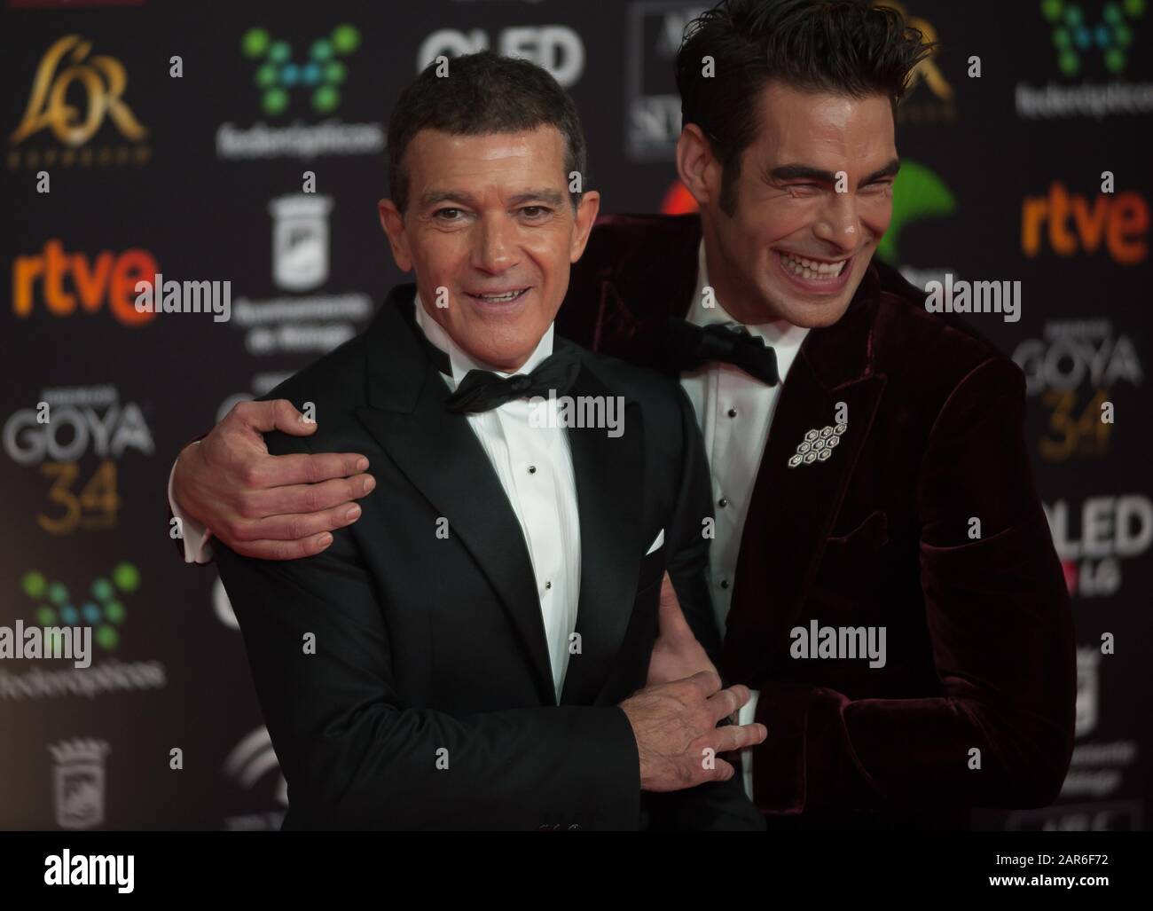 Spanish actor Antonio Banderas and Jon Kortajarena attend the 34th ...