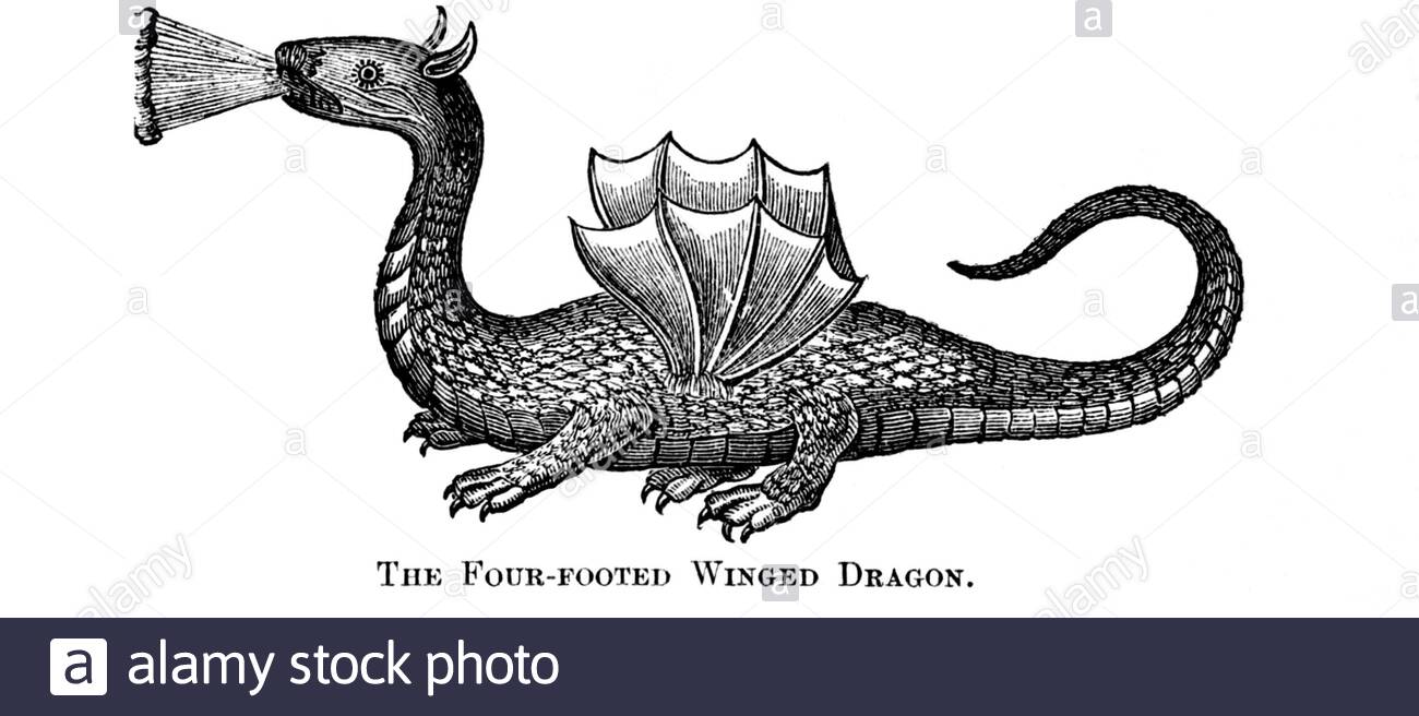 Winged dragon hi-res stock photography and images - Alamy
