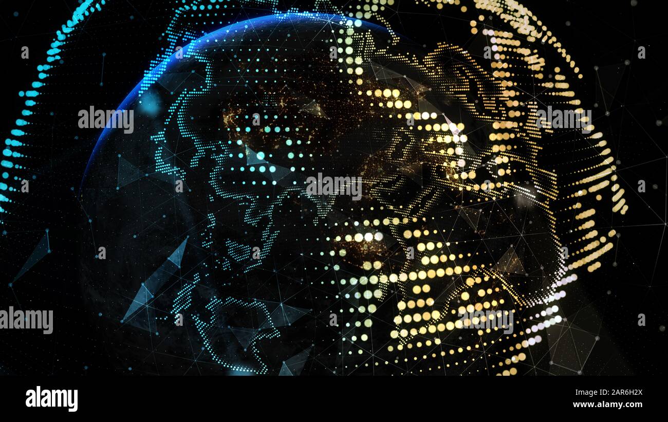 Earth Globe. Background with Light Effect. Global International ...