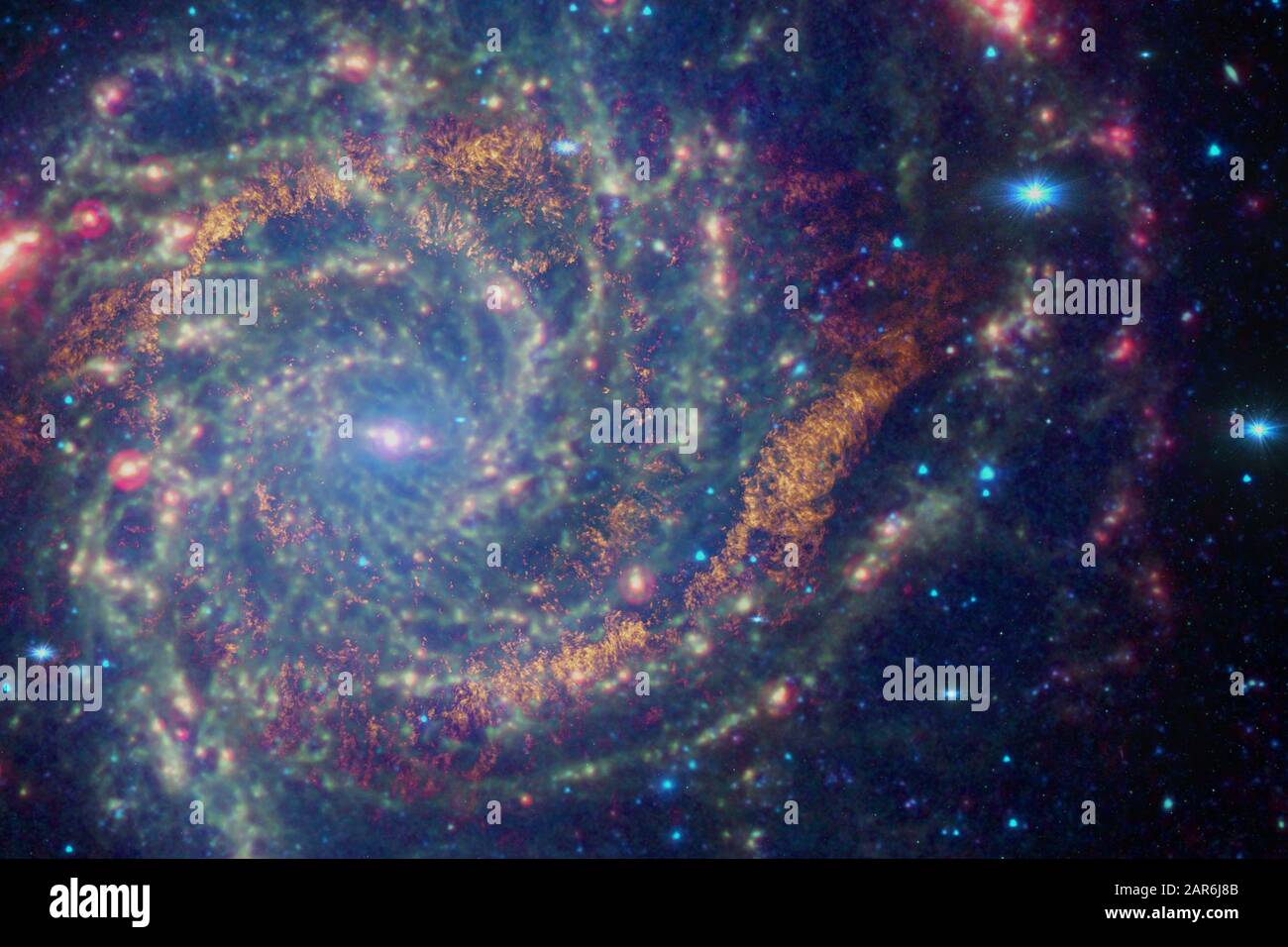 Infinite space with nebulae and stars. Elements of this image furnished ...