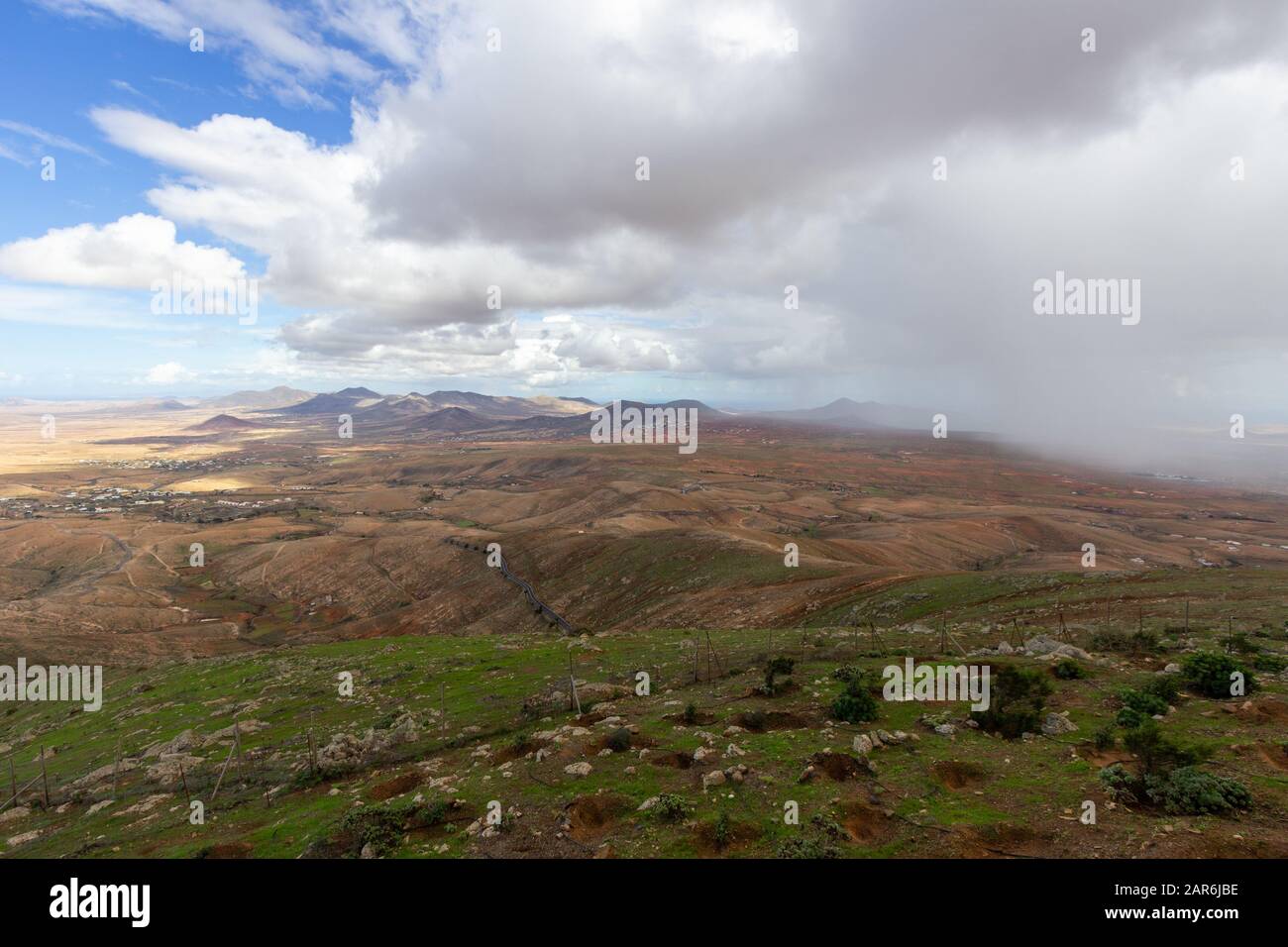 Panoramic view at landscape from viewpoint Mirador Morro Velosa on ...