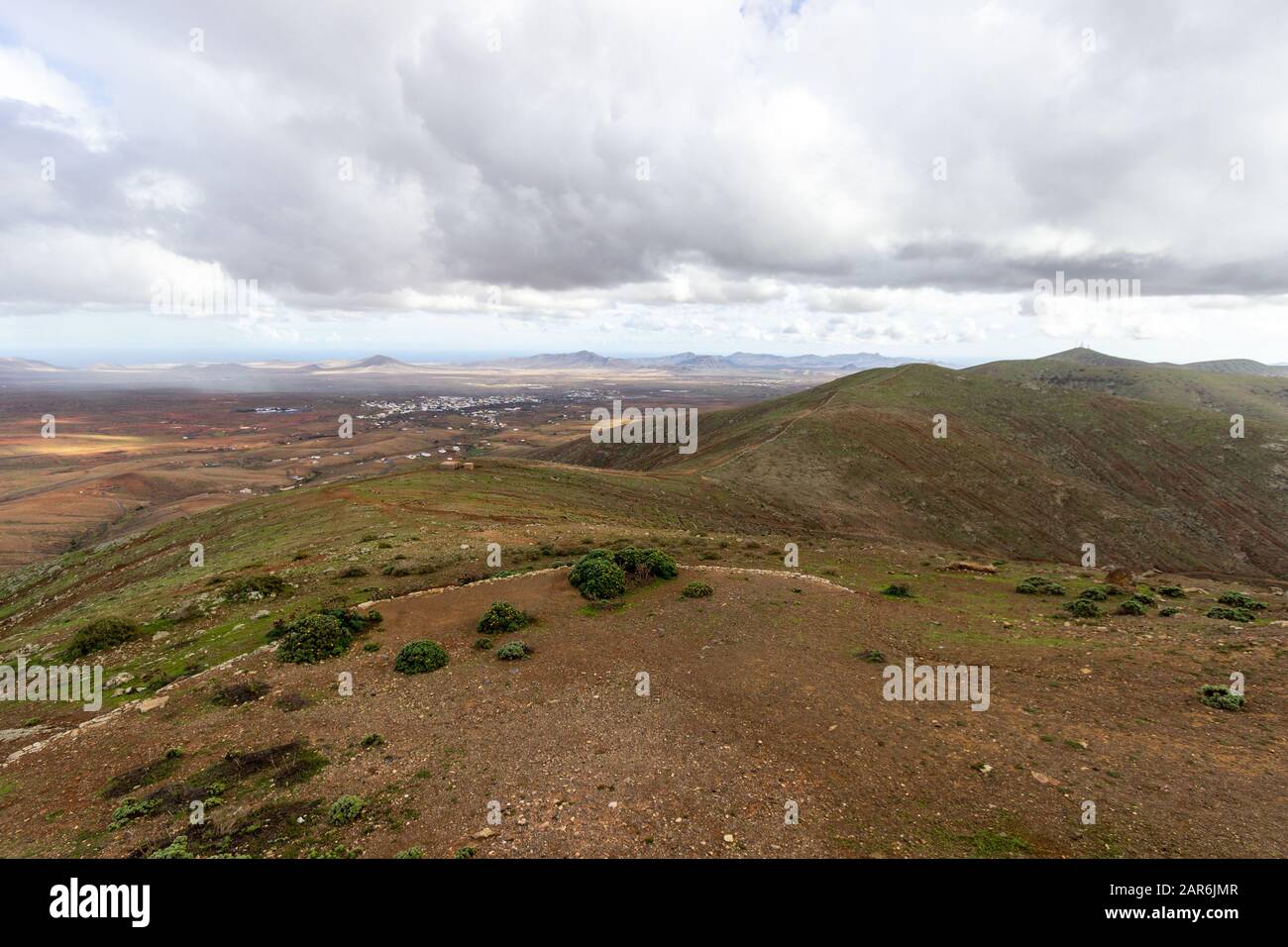 Panoramic view at landscape from viewpoint Mirador Morro Velosa on ...