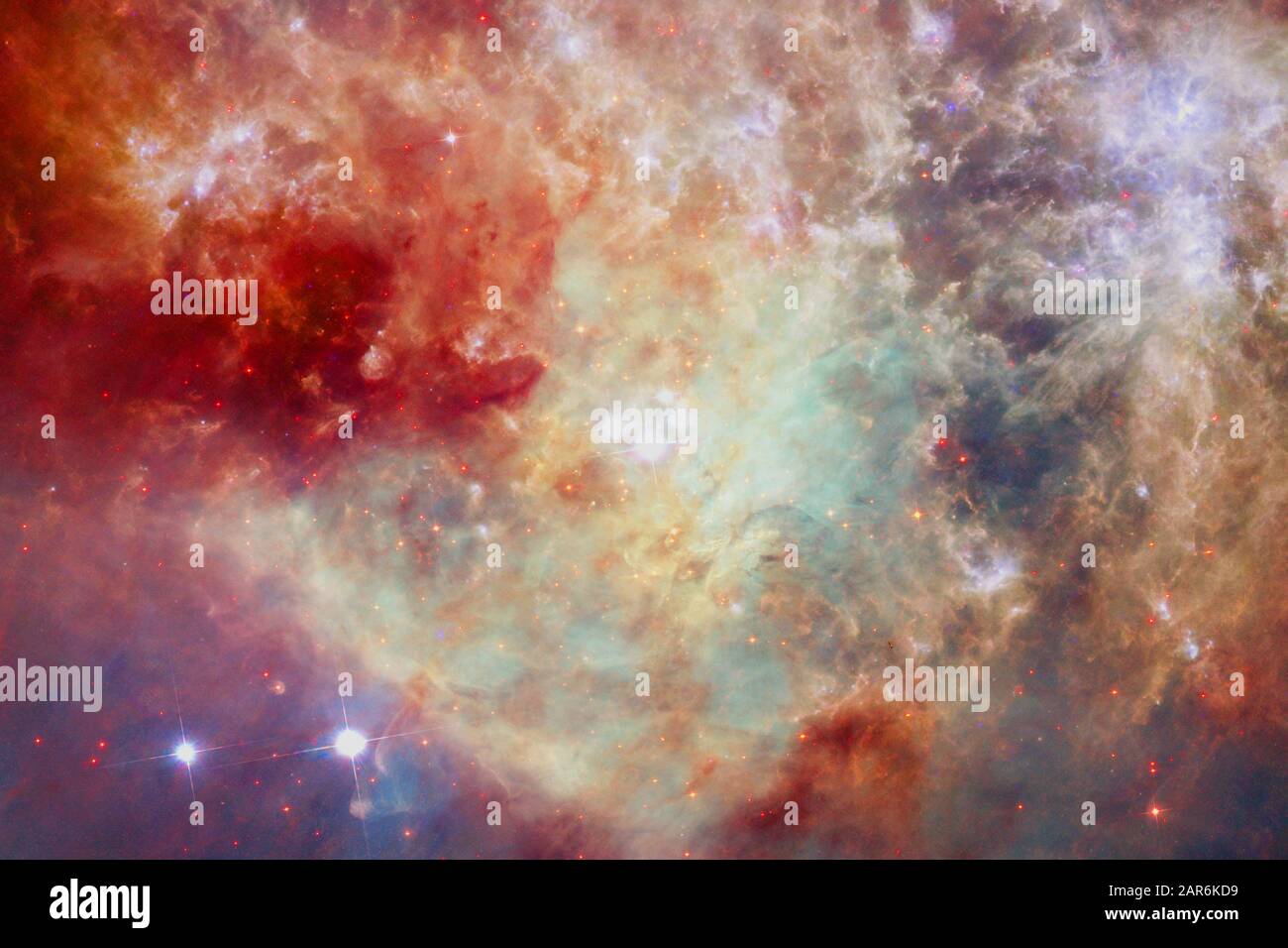 Infinite space with nebulae and stars. Elements of this image furnished ...