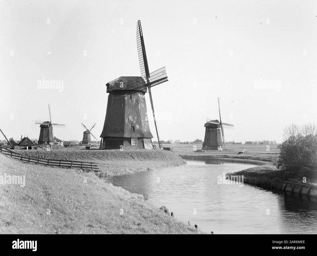 Water mill in landscape Black and White Stock Photos & Images - Alamy