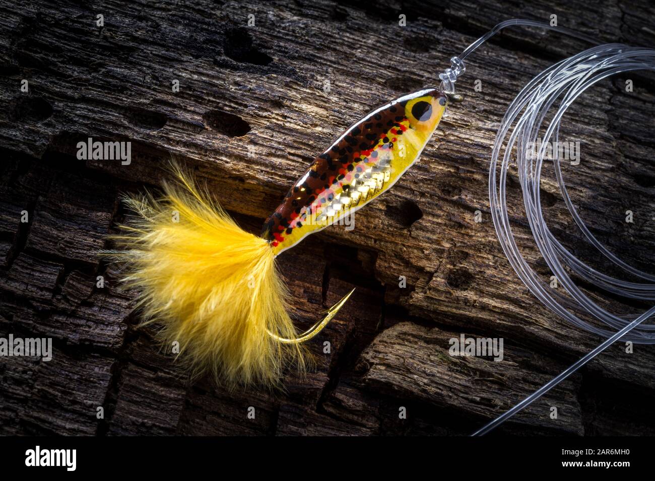 fishing hook with artificial bait Stock Photo - Alamy
